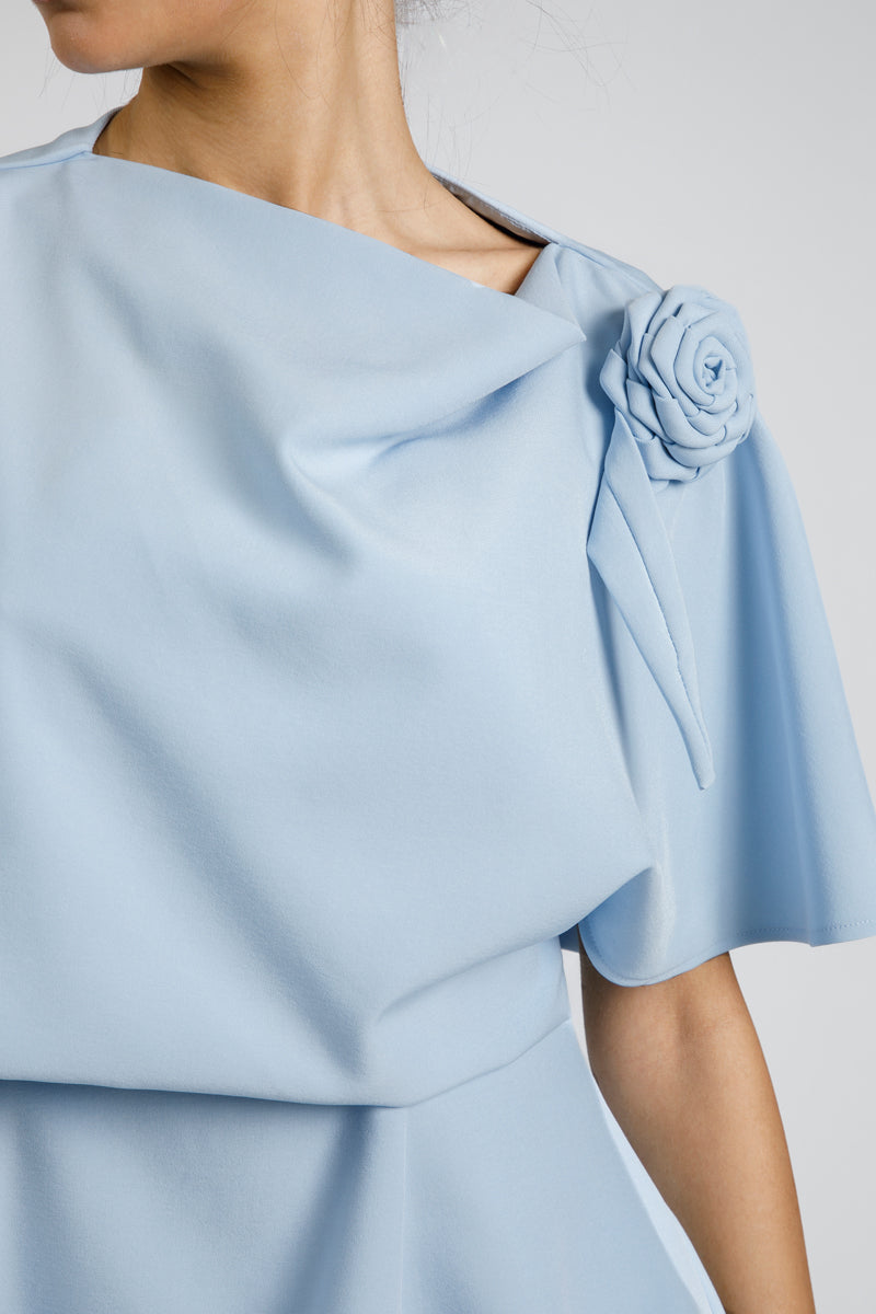 Buy now Flowy Top with Soft Cape Layer for Women Online | Rina – Rina ...